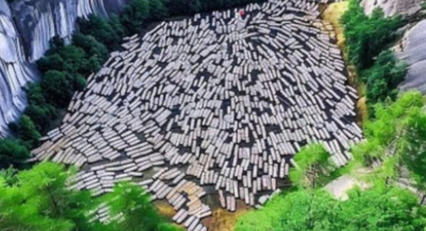 Une scène incroyable, révélée par le drone, que personne n’aurait pu ...